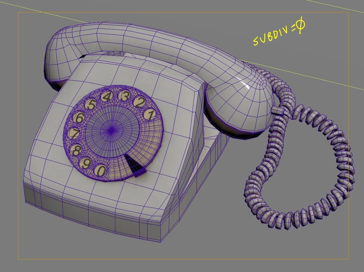 Vintage phone 3D model | CGTrader