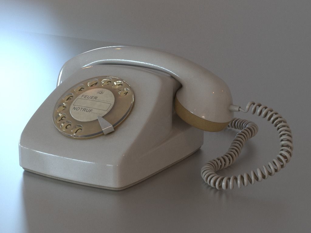 Vintage phone 3D model | CGTrader