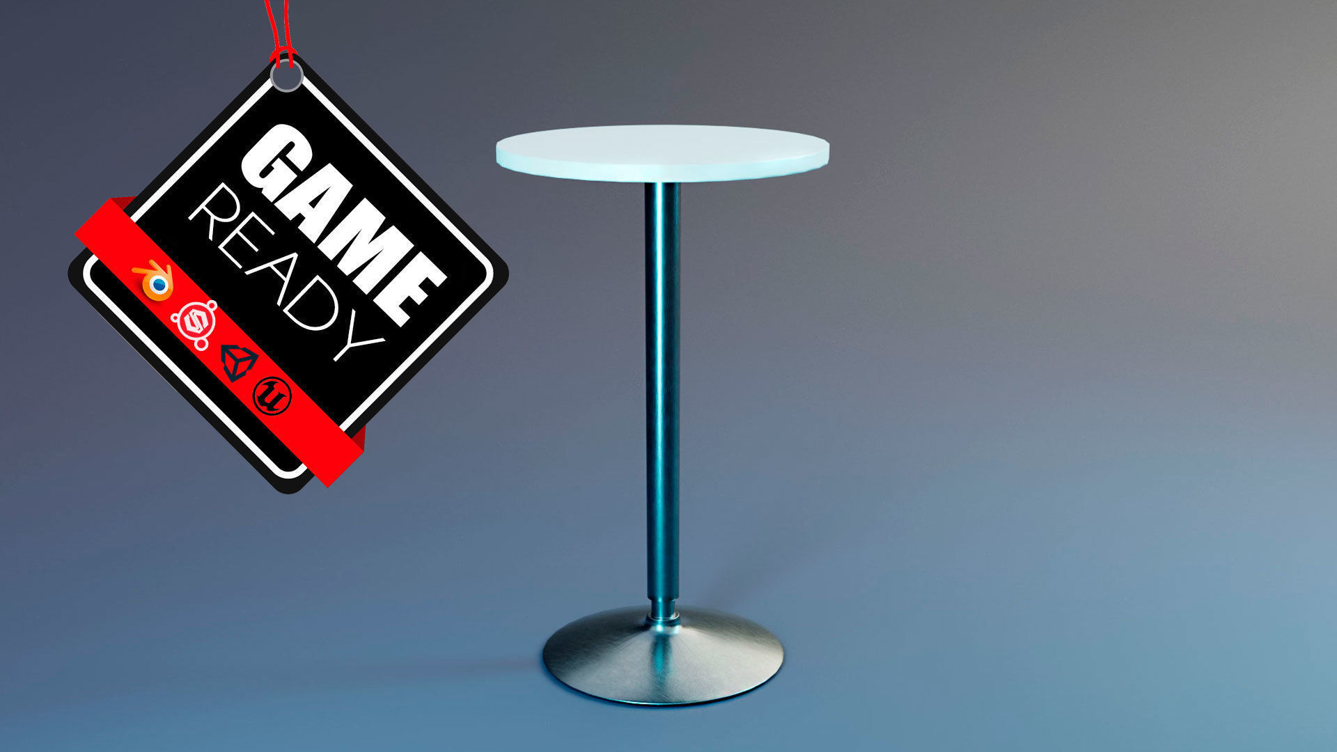 3D model Standing Table VR / AR / low-poly | CGTrader