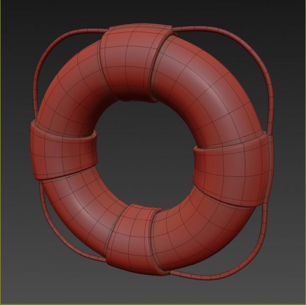 Lifebuoy life preserver 3D model | CGTrader