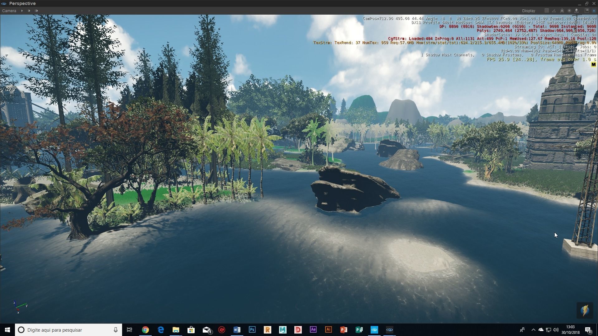 landscape Natureza CryEngine 5 3 3D model animated | CGTrader