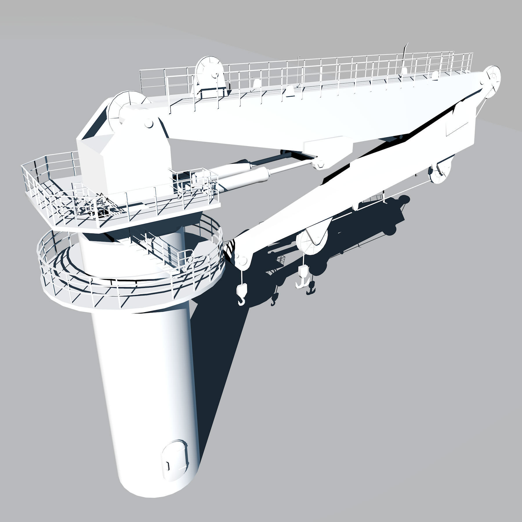 Knuckle Crane free 3D model | CGTrader