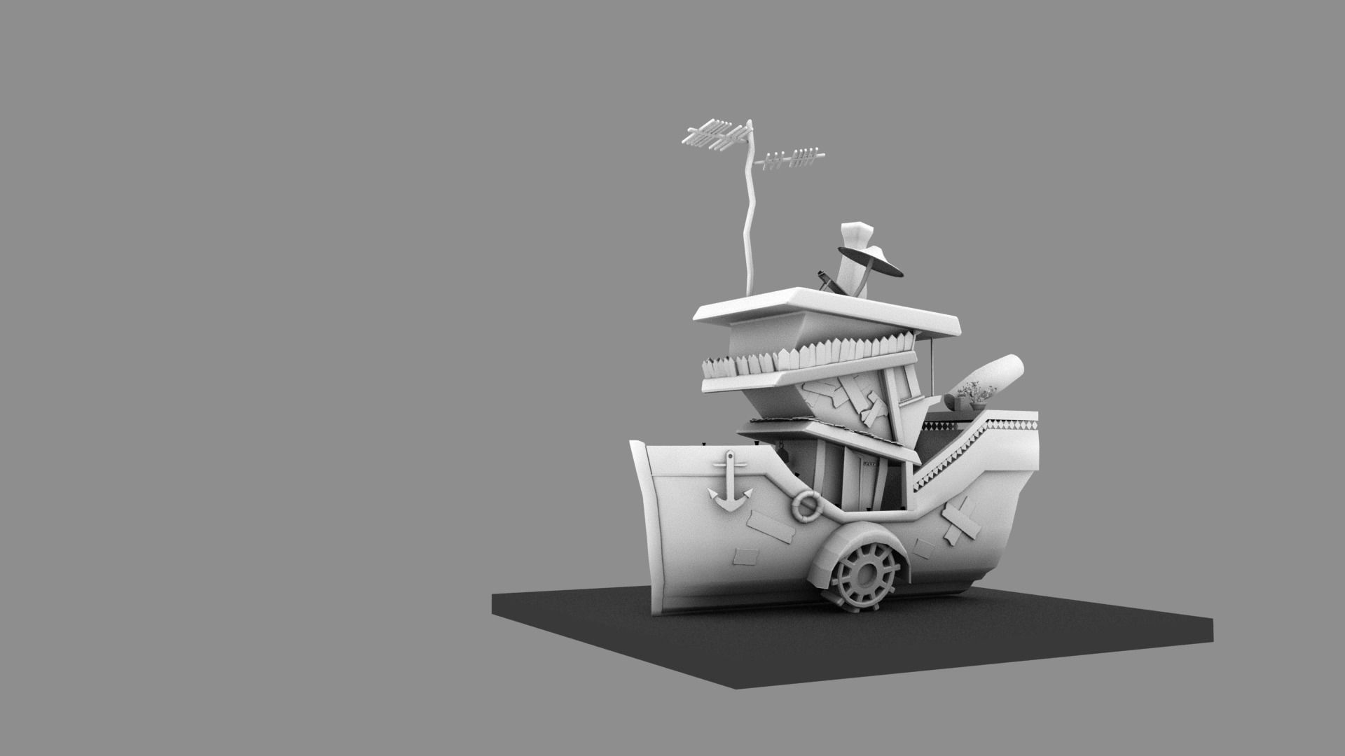 Free Stylized Boat free VR / AR / low-poly 3D model | CGTrader