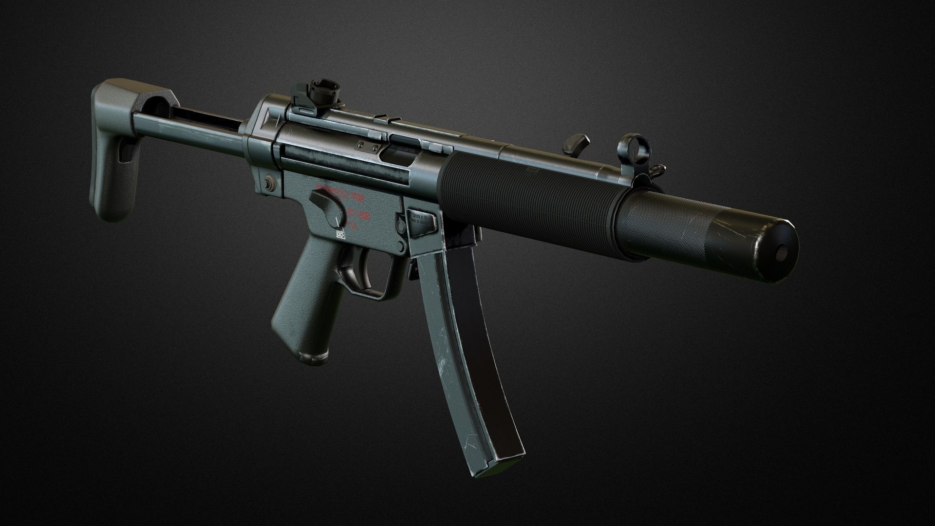 3D model MP5 SMG VR / AR / low-poly rigged | CGTrader