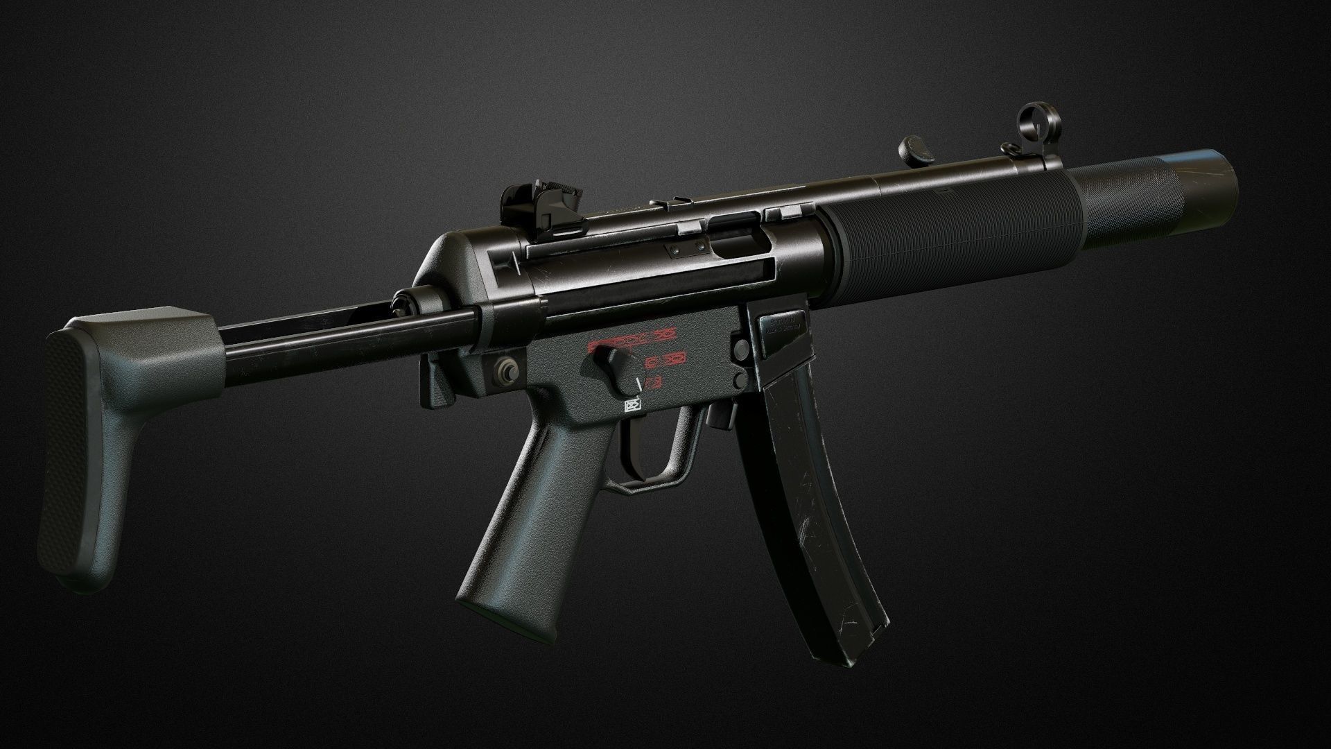 3D model MP5 SMG VR / AR / low-poly rigged | CGTrader