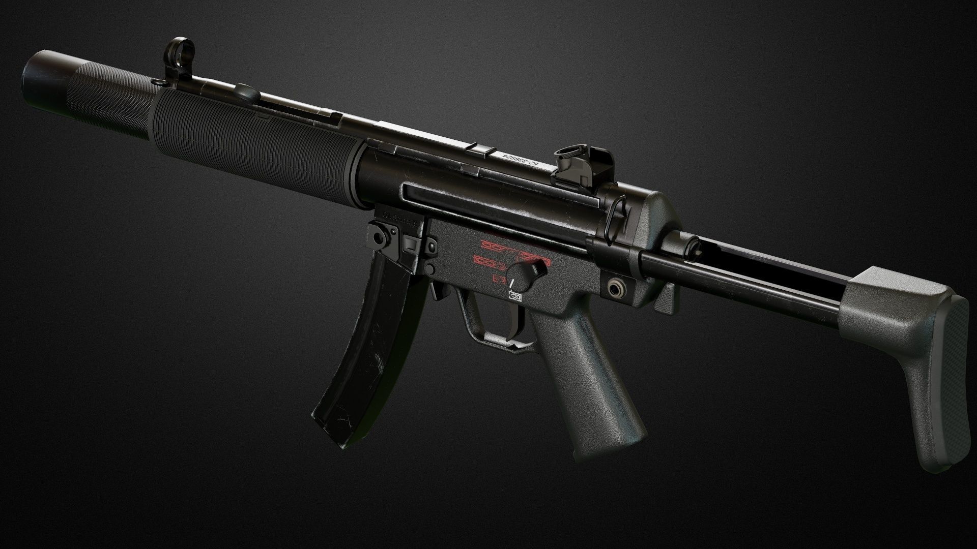 3D model MP5 SMG VR / AR / low-poly rigged | CGTrader