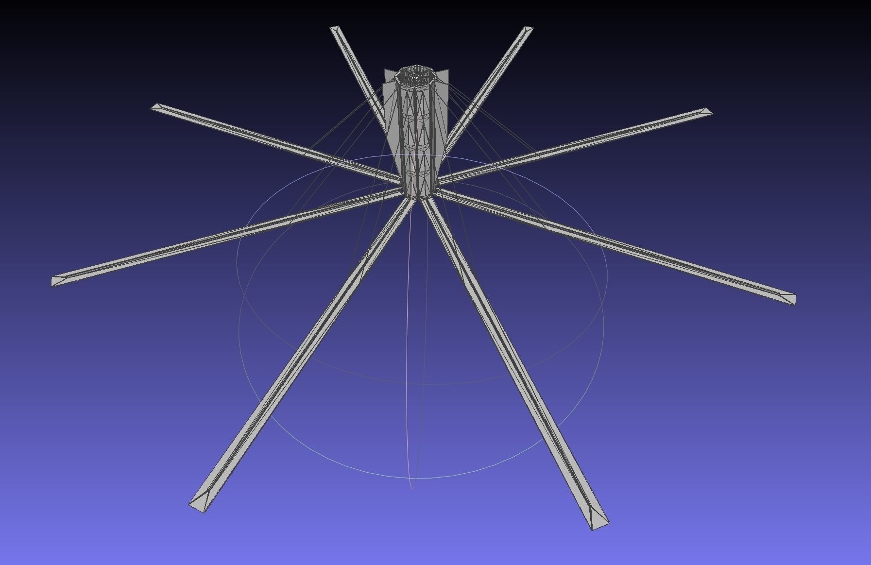 Basic Model Of A Rotating Space Habitat Concept 3D model 3D printable ...