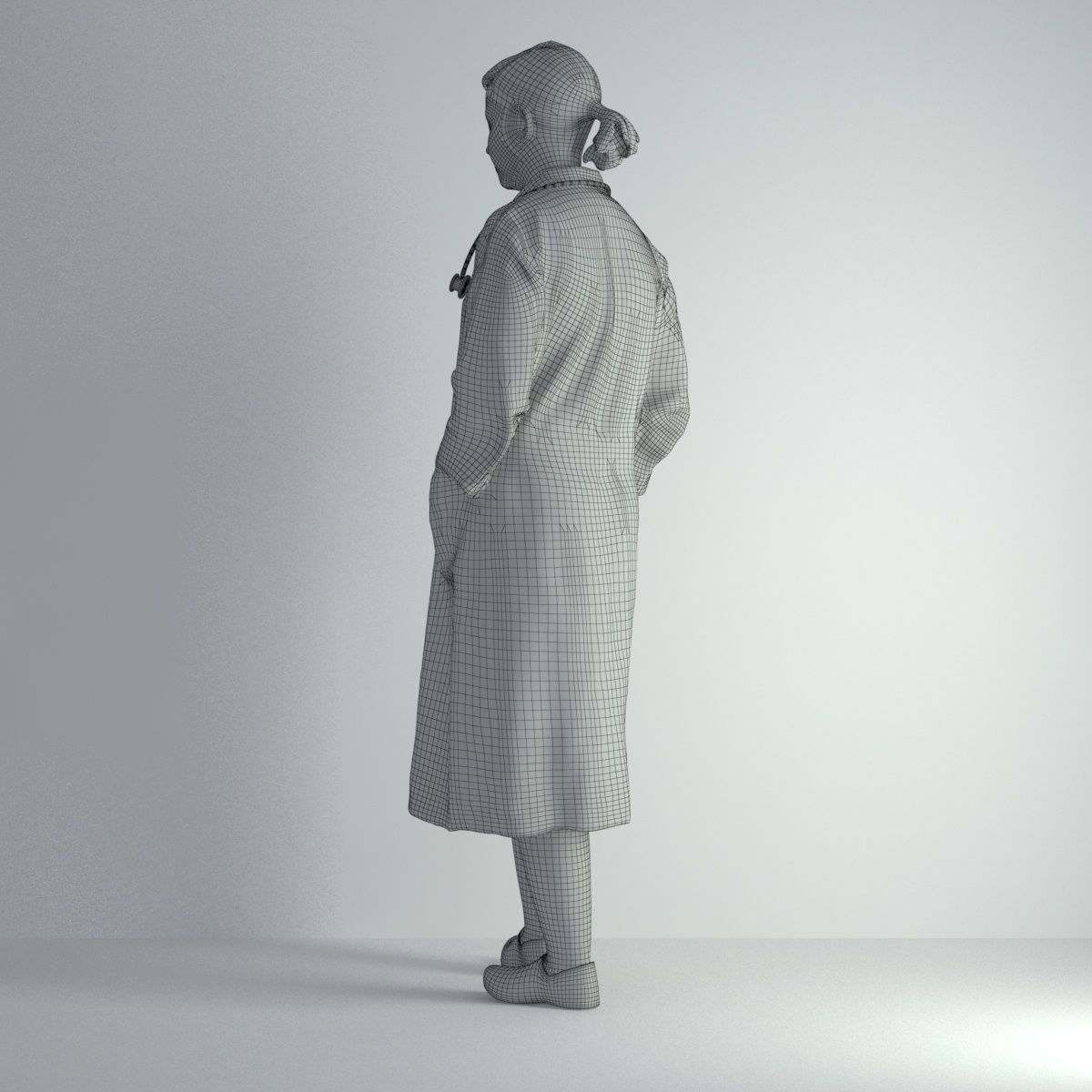 3D Scan Woman Doctor 008 3D model | CGTrader
