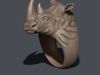 Rhino ring 3D model 3D printable | CGTrader