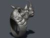 Rhino ring 3D model 3D printable | CGTrader