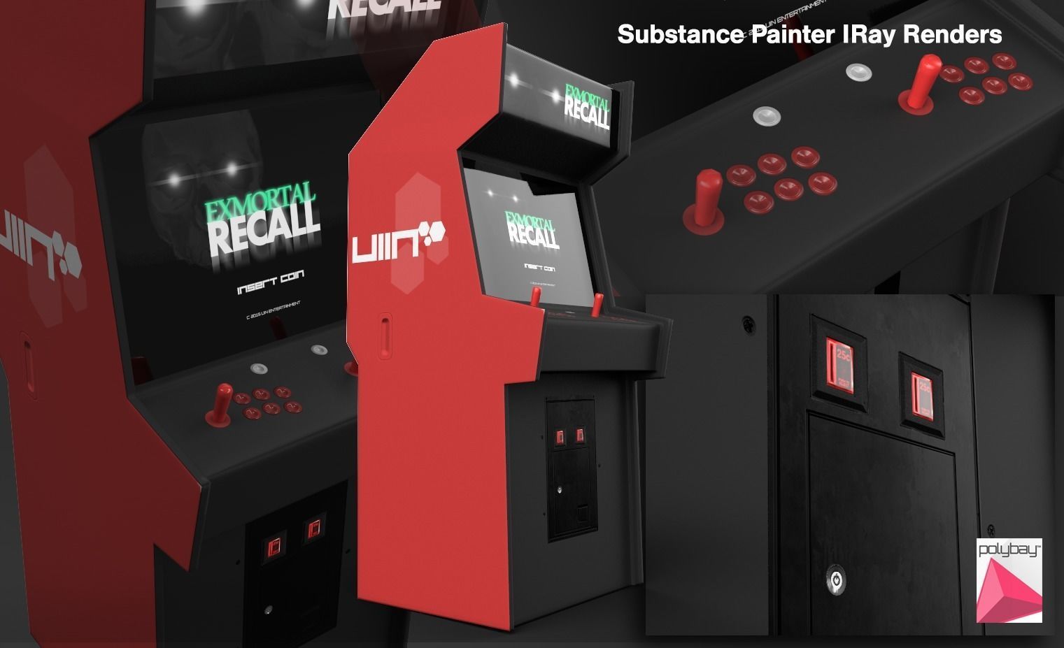 3D model Low-poly Arcade Cabinet VR / AR / low-poly | CGTrader