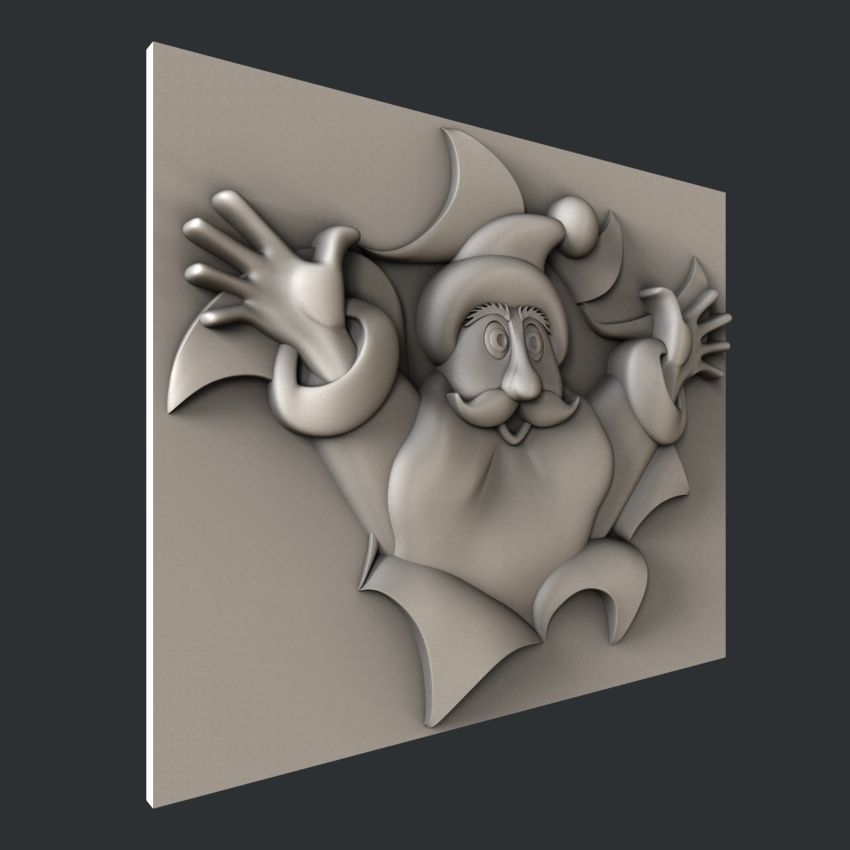 3d STL models for CNC Santa Claus 3D model | CGTrader
