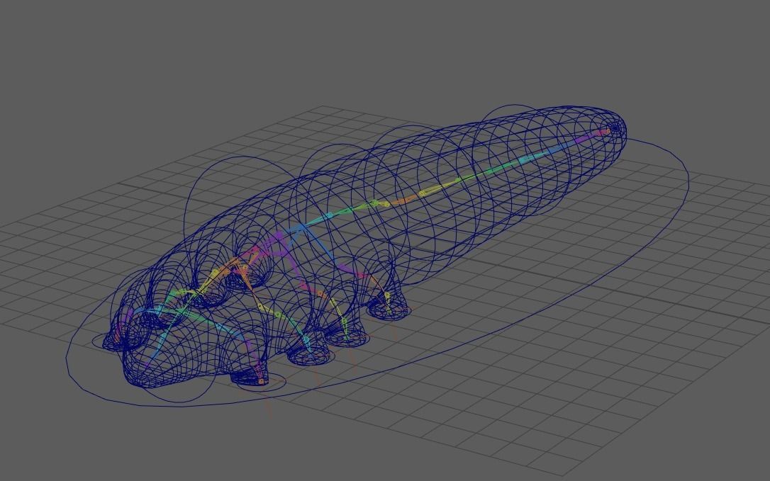 demodex bug maggot rig 3D model rigged | CGTrader