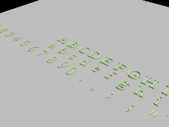 3D model 3D Alphabet Pack VR / AR / low-poly | CGTrader