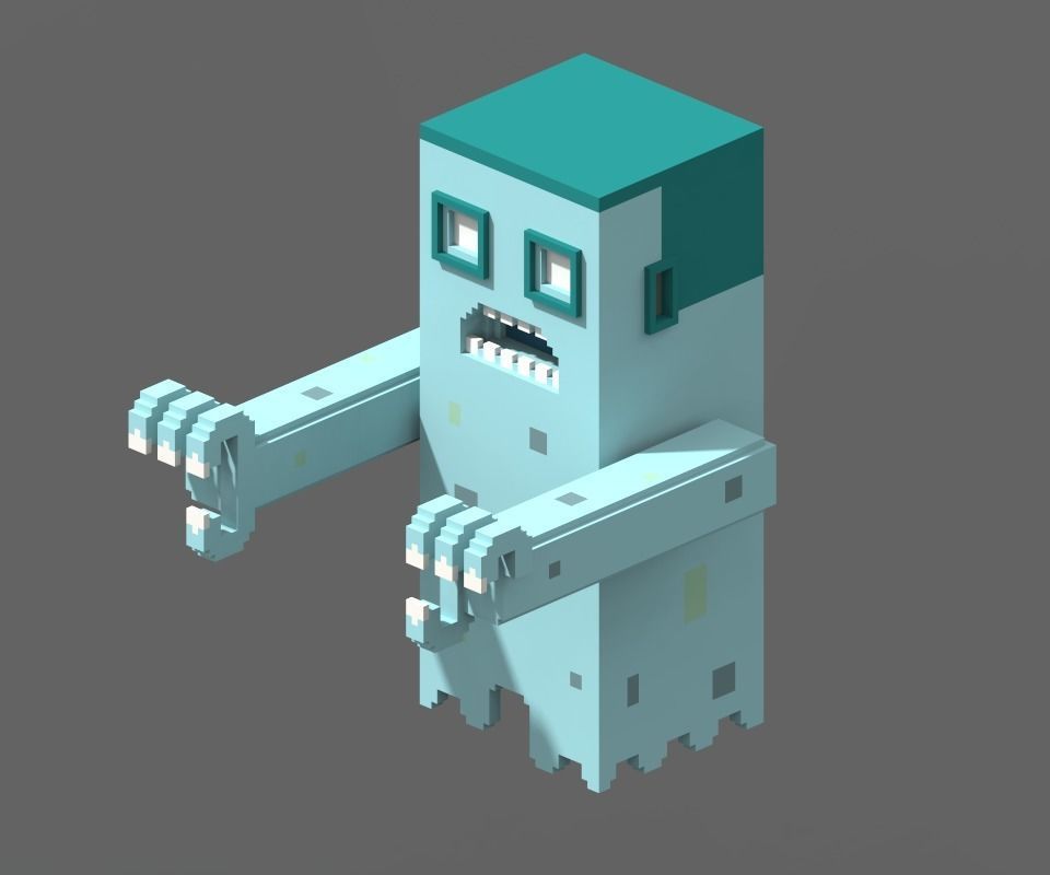 3D model Voxel Ghost VR / AR / low-poly | CGTrader