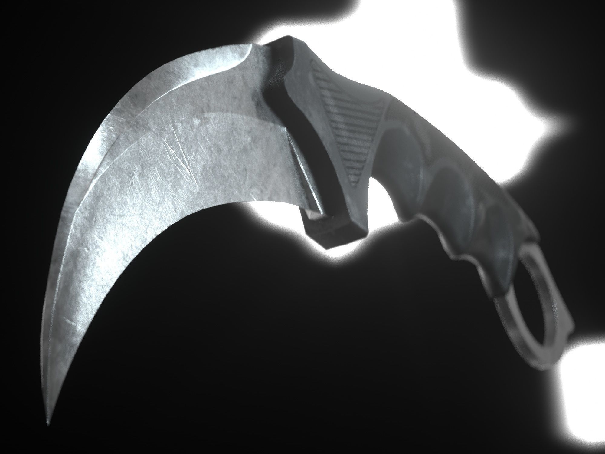 3D model 3D Karambit - 6 COLORS VR / AR / low-poly | CGTrader