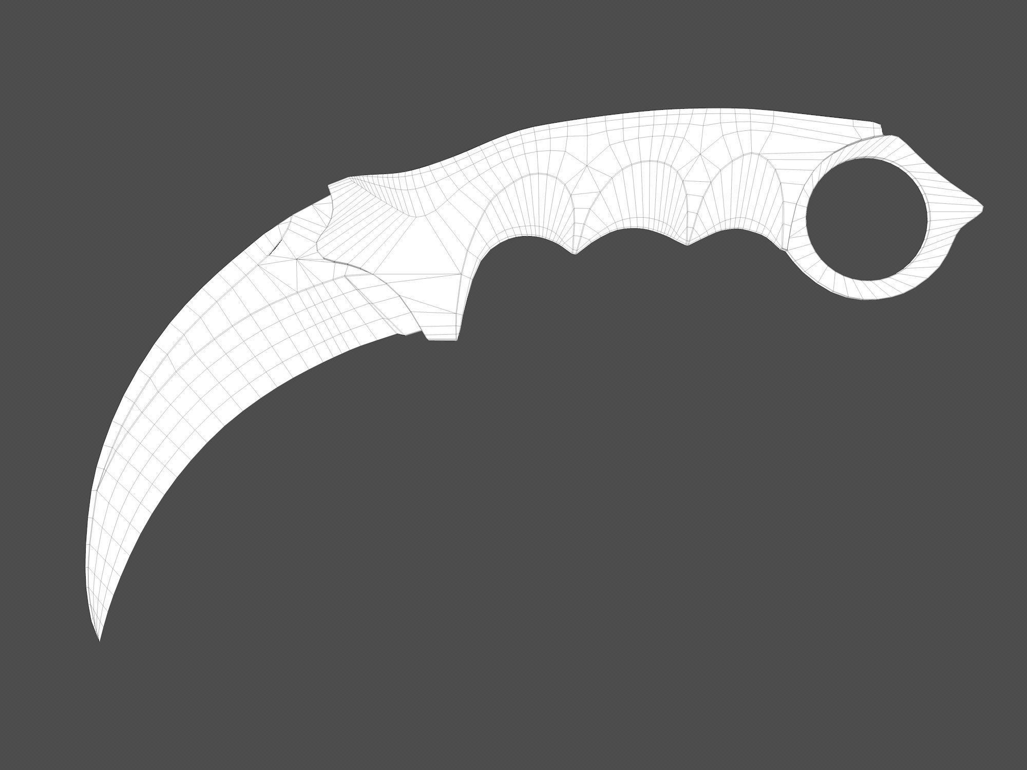 3D model 3D Karambit - 6 COLORS VR / AR / low-poly | CGTrader