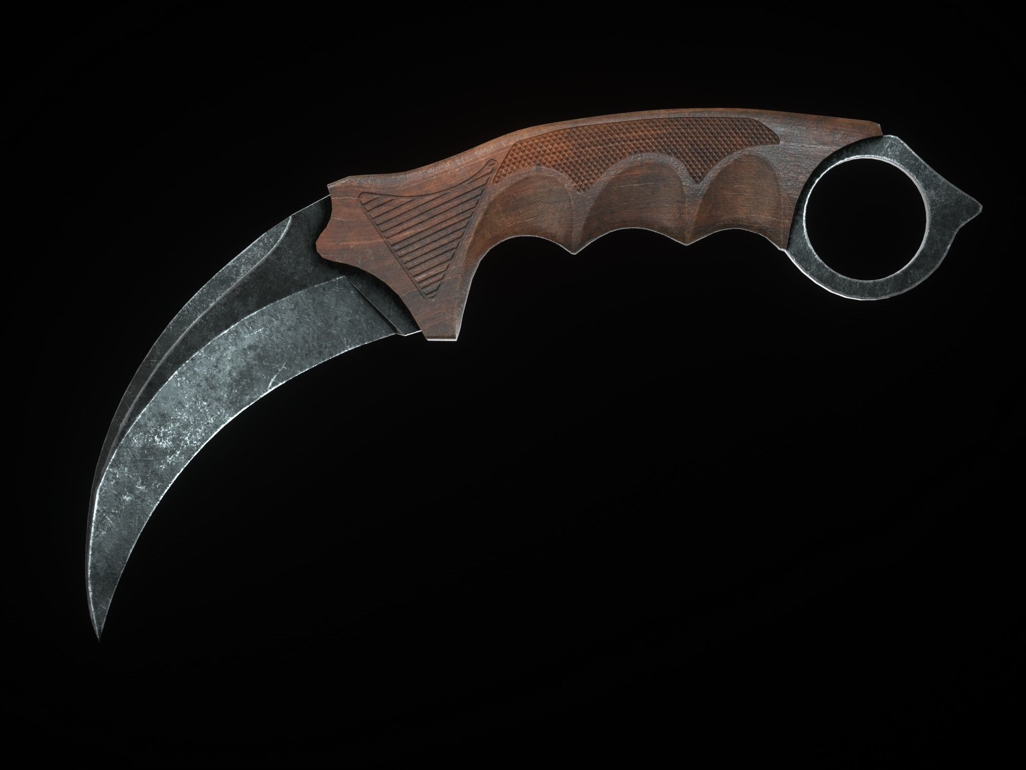 3D model 3D Karambit - 6 COLORS VR / AR / low-poly | CGTrader
