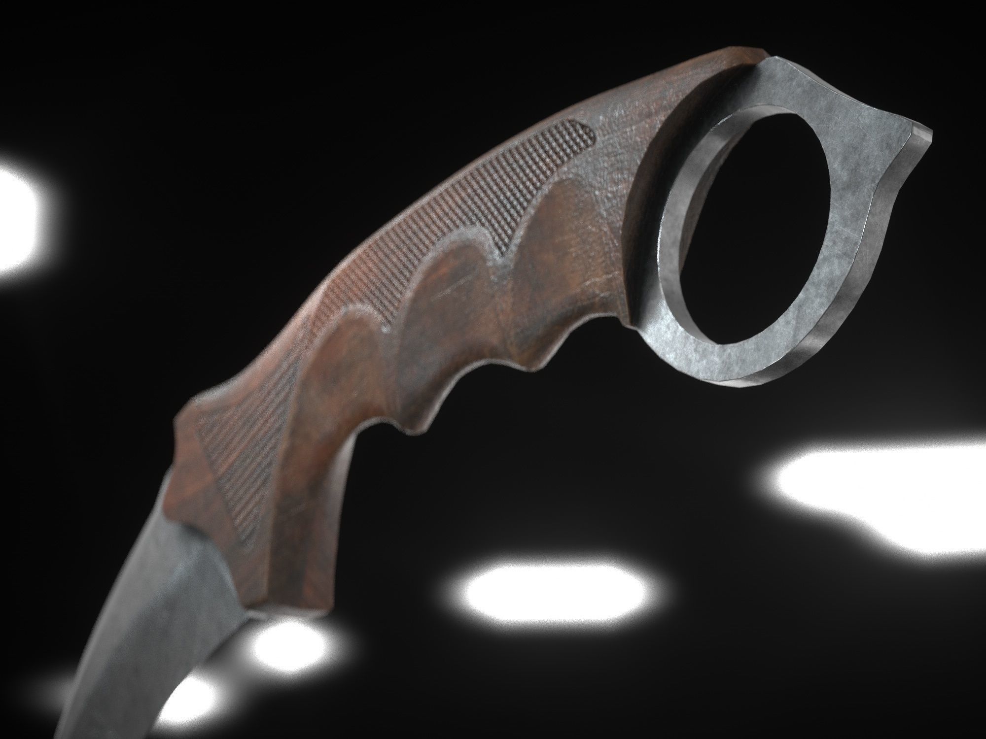 3D model 3D Karambit - 6 COLORS VR / AR / low-poly | CGTrader