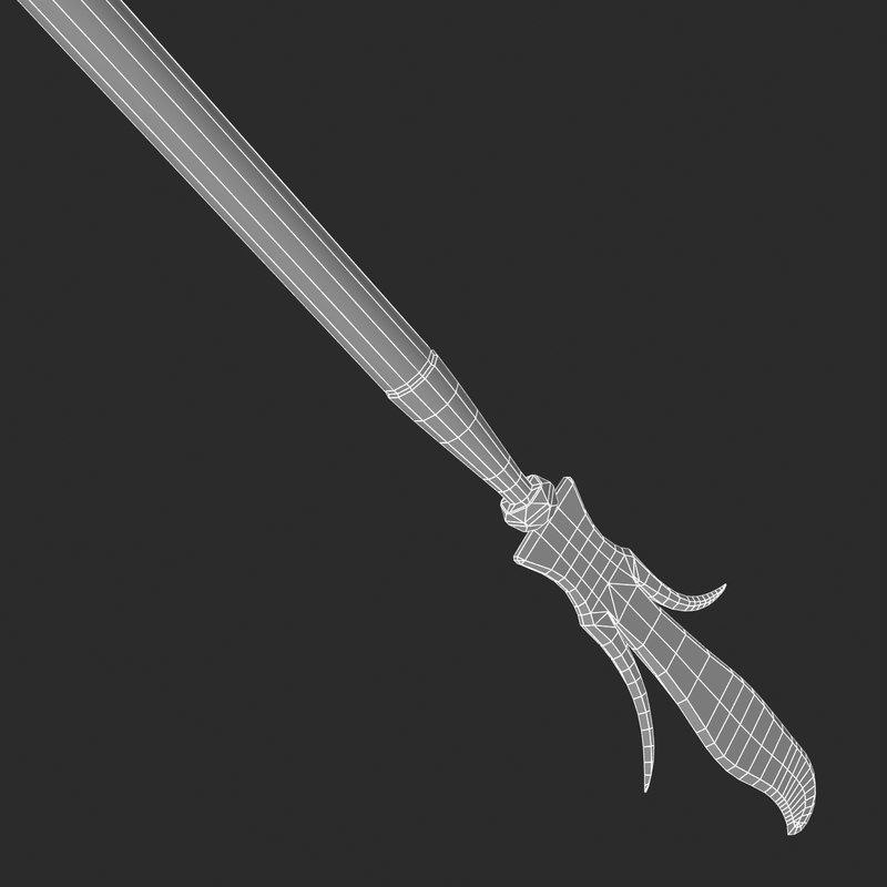 Italian polearm 3D model | CGTrader