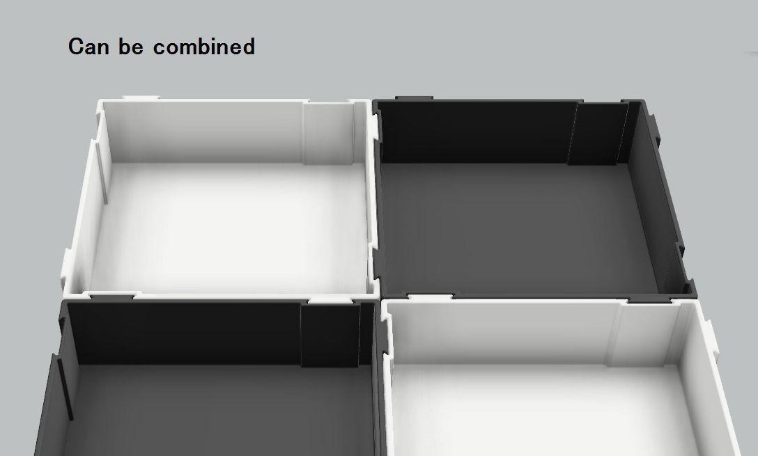 Parts tray of combination type free 3D model 3D printable | CGTrader