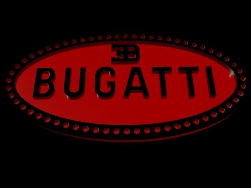 Bugatti Logo free 3D model | CGTrader