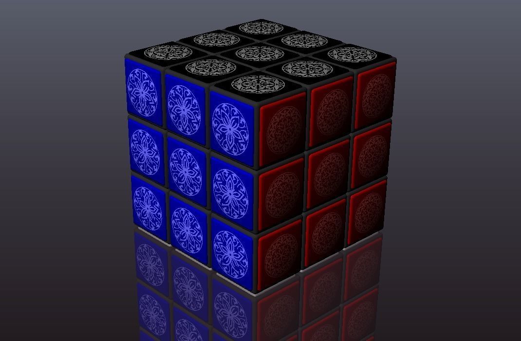 Puzzle Rubiks Cube 3D model | CGTrader