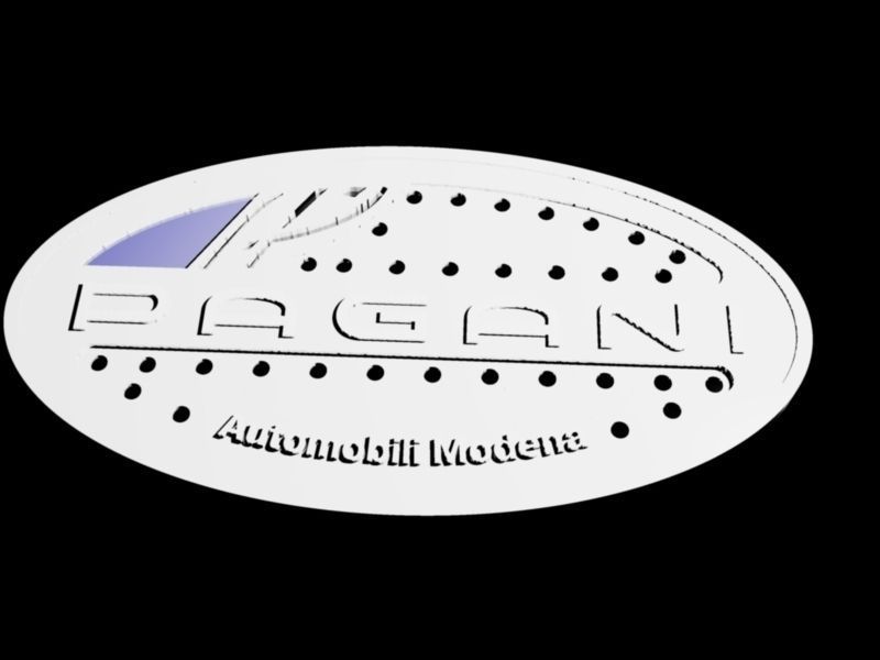 Pagani Logo free 3D model | CGTrader
