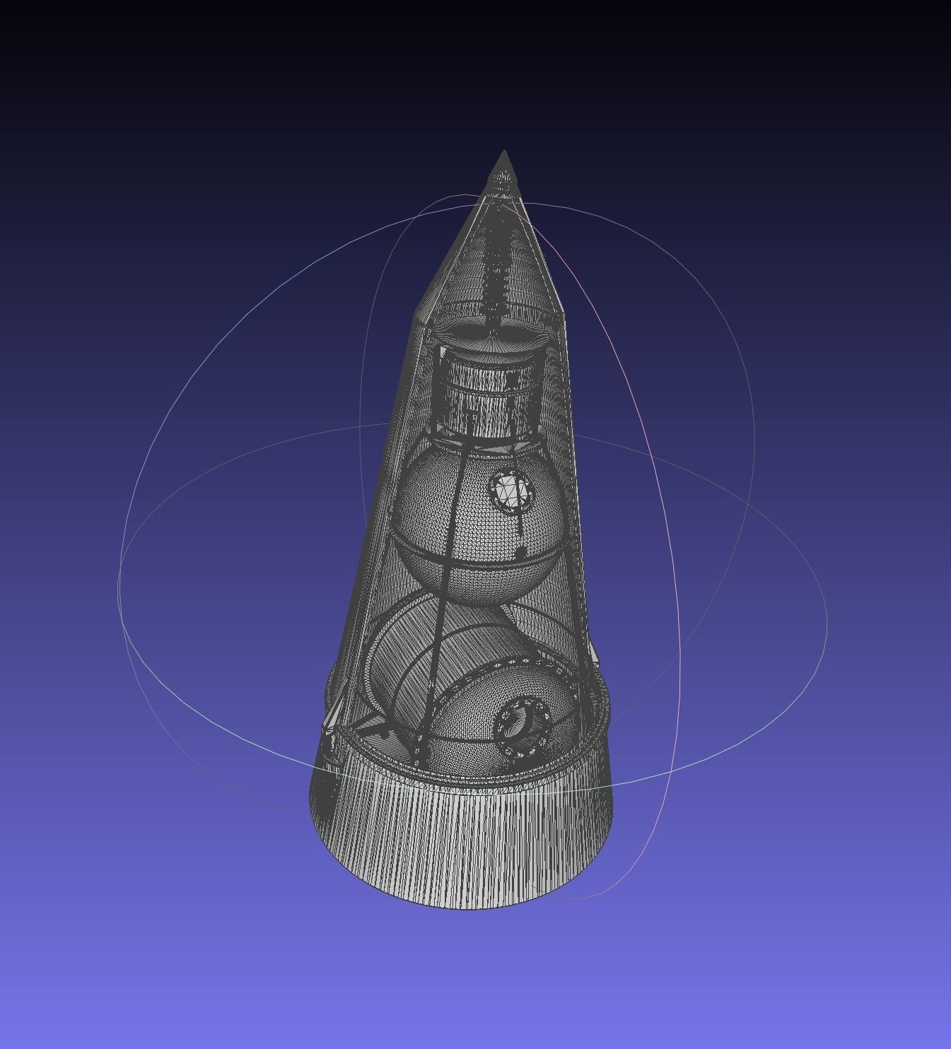 Sputnik 2 Laika Capsule Cutaway And Assembly Printable Model 3D model ...