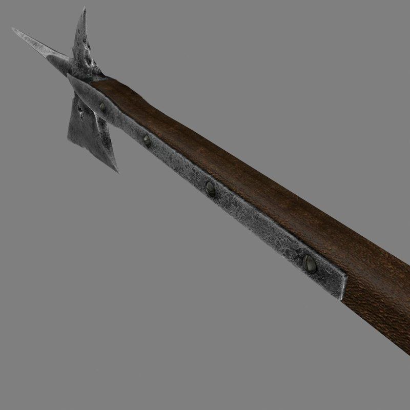 Swiss halberd 3D model | CGTrader