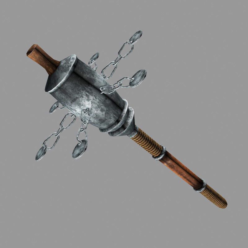 Turkish mace 3D model | CGTrader
