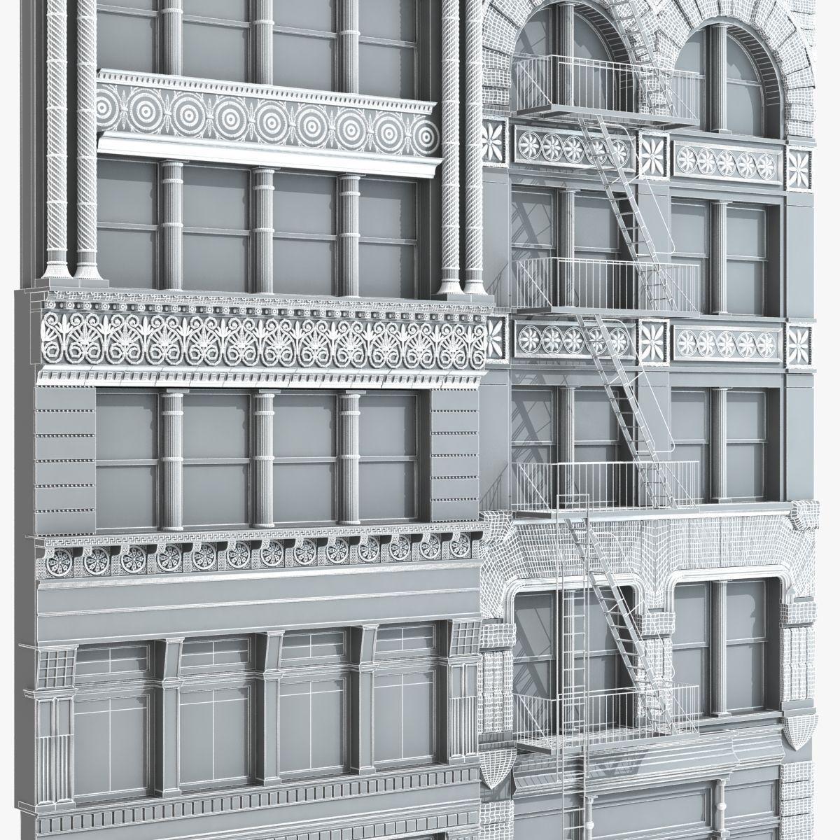 Building Facade 3D model | CGTrader