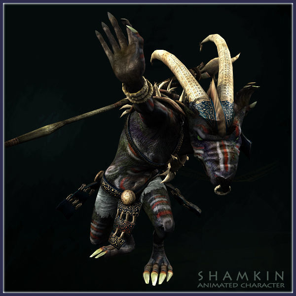 3D model Ratkin Shaman Light Vershion VR / AR / low-poly rigged ...