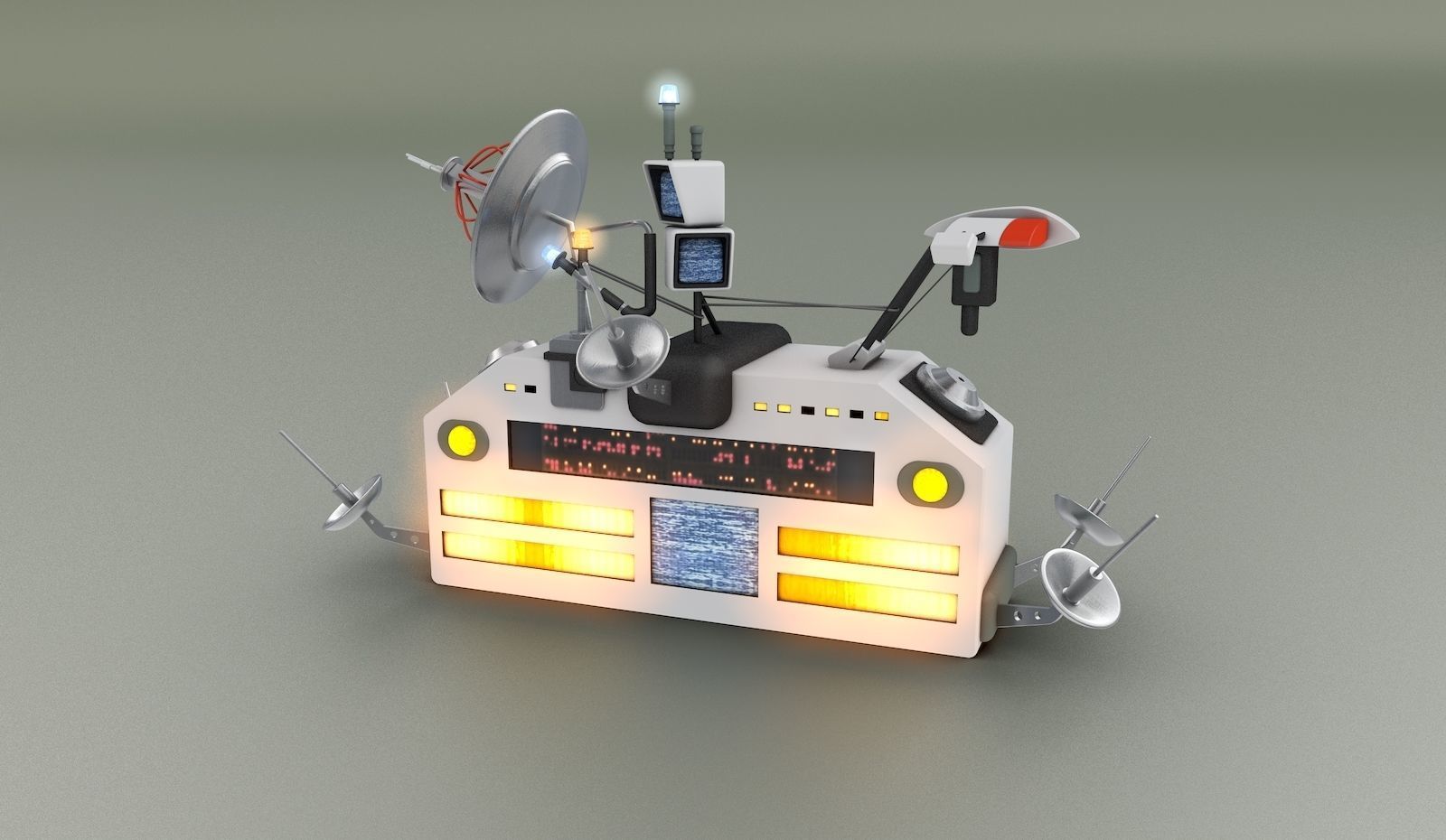 Skyway Condition Weather Station 3D model | CGTrader