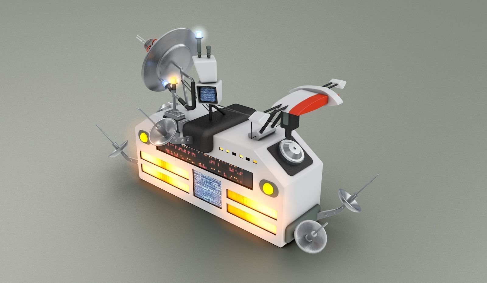 Skyway Condition Weather Station 3D model | CGTrader