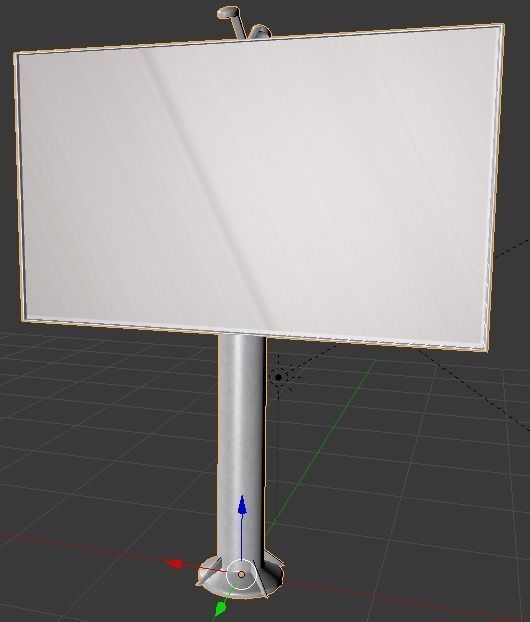 3D model Billboard standart type VR / AR / low-poly | CGTrader