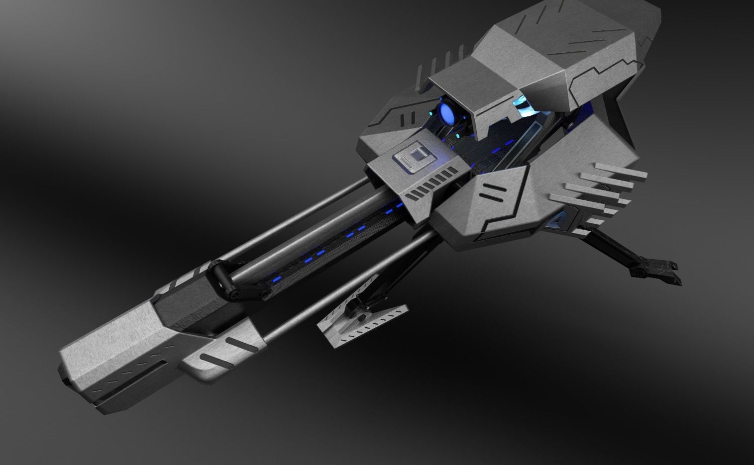 3D model Plasma turret VR / AR / low-poly | CGTrader