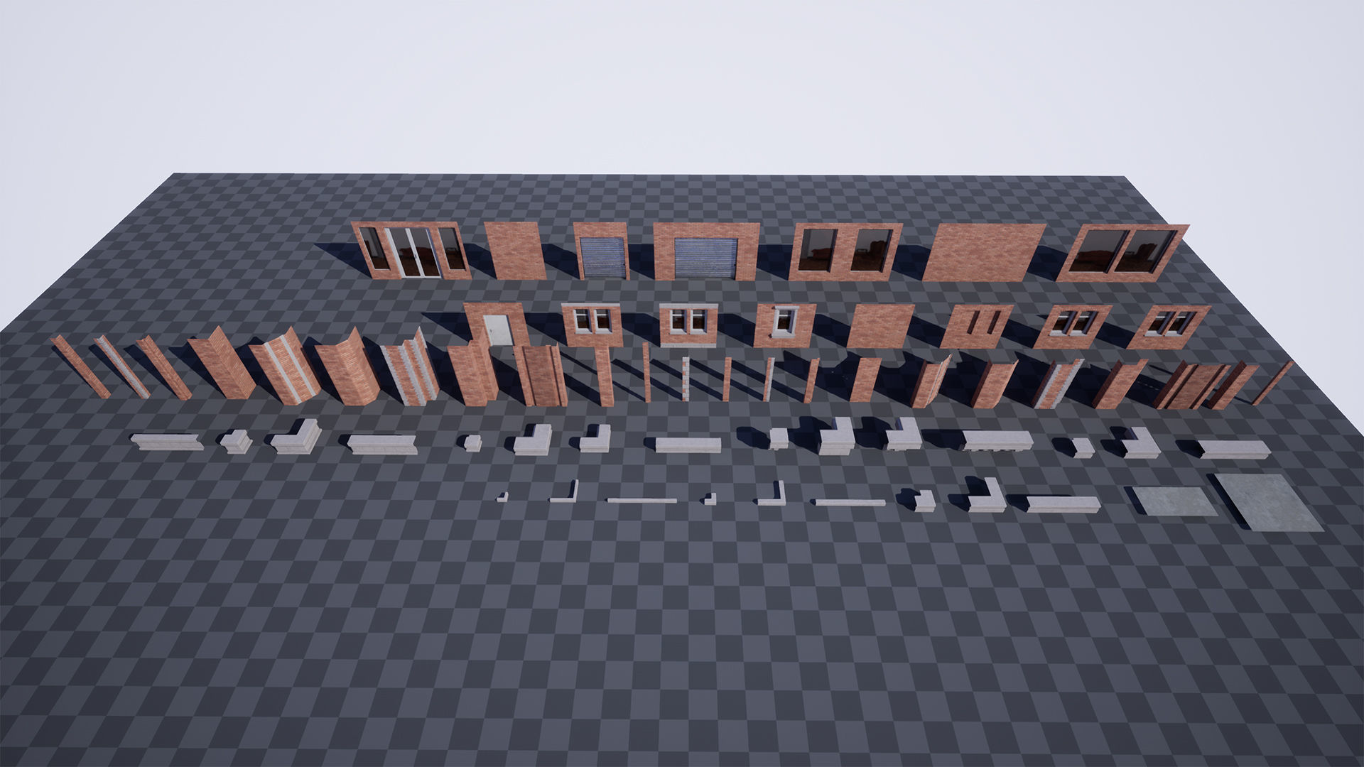 3D model City Building Modular Kit VR / AR / low-poly | CGTrader