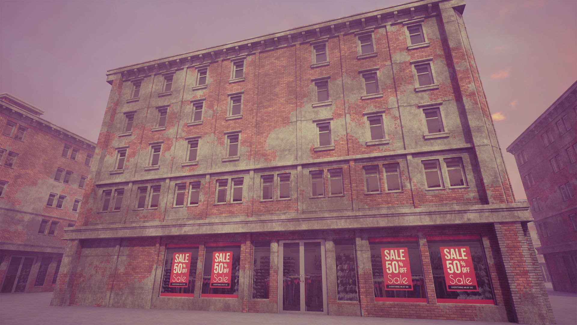 3D model City Building Modular Kit VR / AR / low-poly | CGTrader