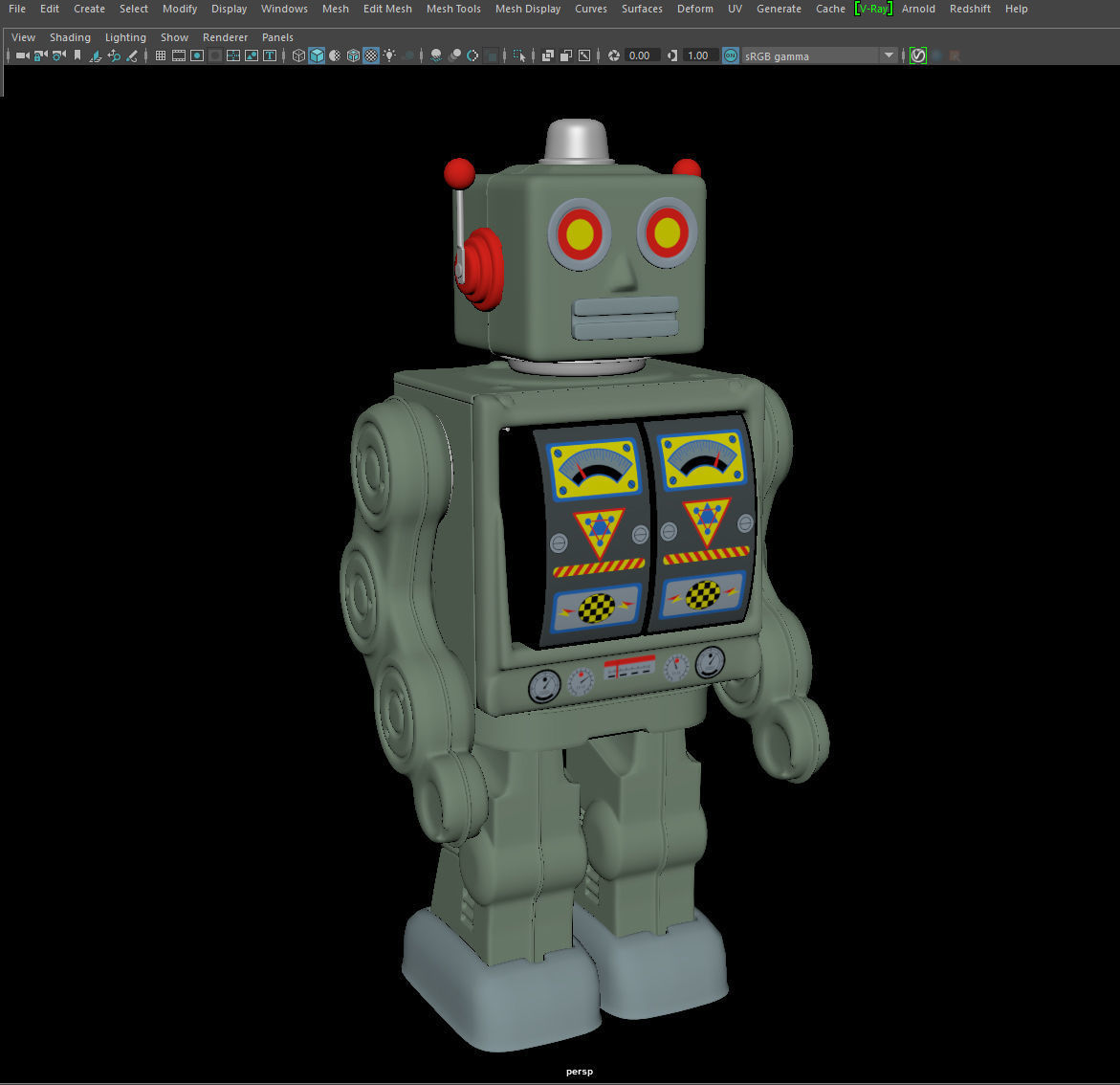 Vintage Style Collectible Robot Star Rider 3D model | CGTrader