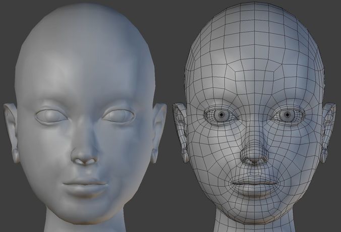 3D model Woman Base VR / AR / low-poly | CGTrader