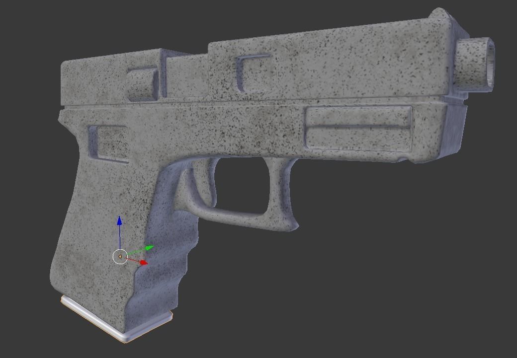 3D model Pistol Low Poly gun VR / AR / low-poly | CGTrader