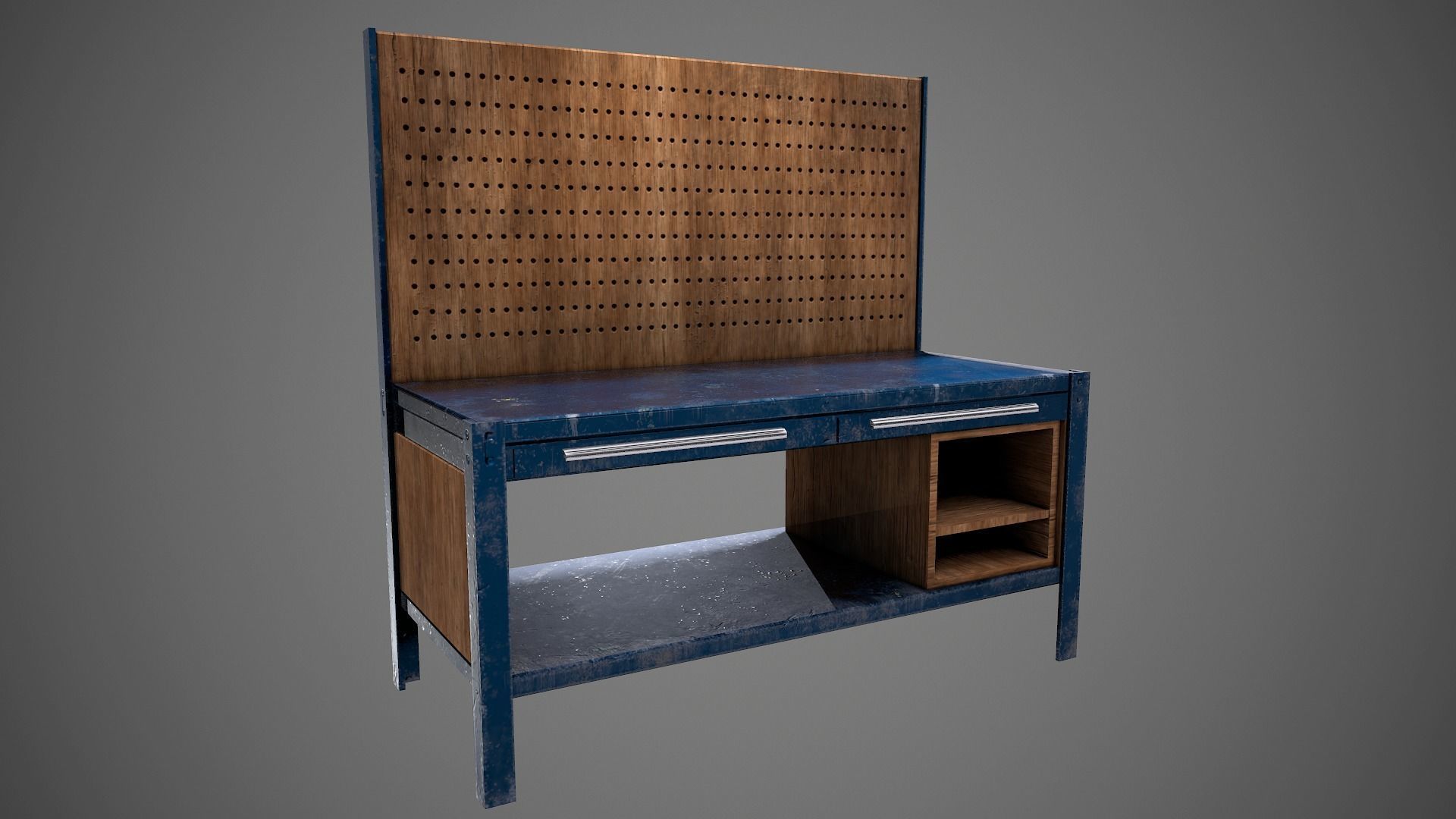 3D model Work Bench PBR Game Ready Low Poly VR / AR / low-poly | CGTrader