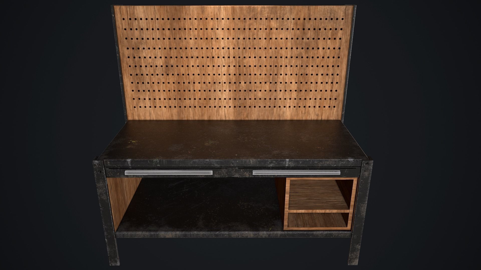 3D model Work Bench PBR Game Ready Low Poly VR / AR / low-poly | CGTrader