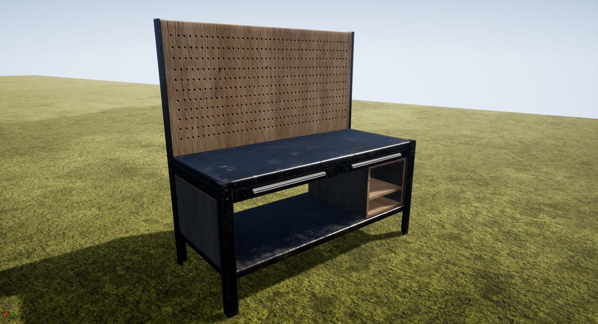 3D model Work Bench PBR Game Ready Low Poly VR / AR / low-poly | CGTrader