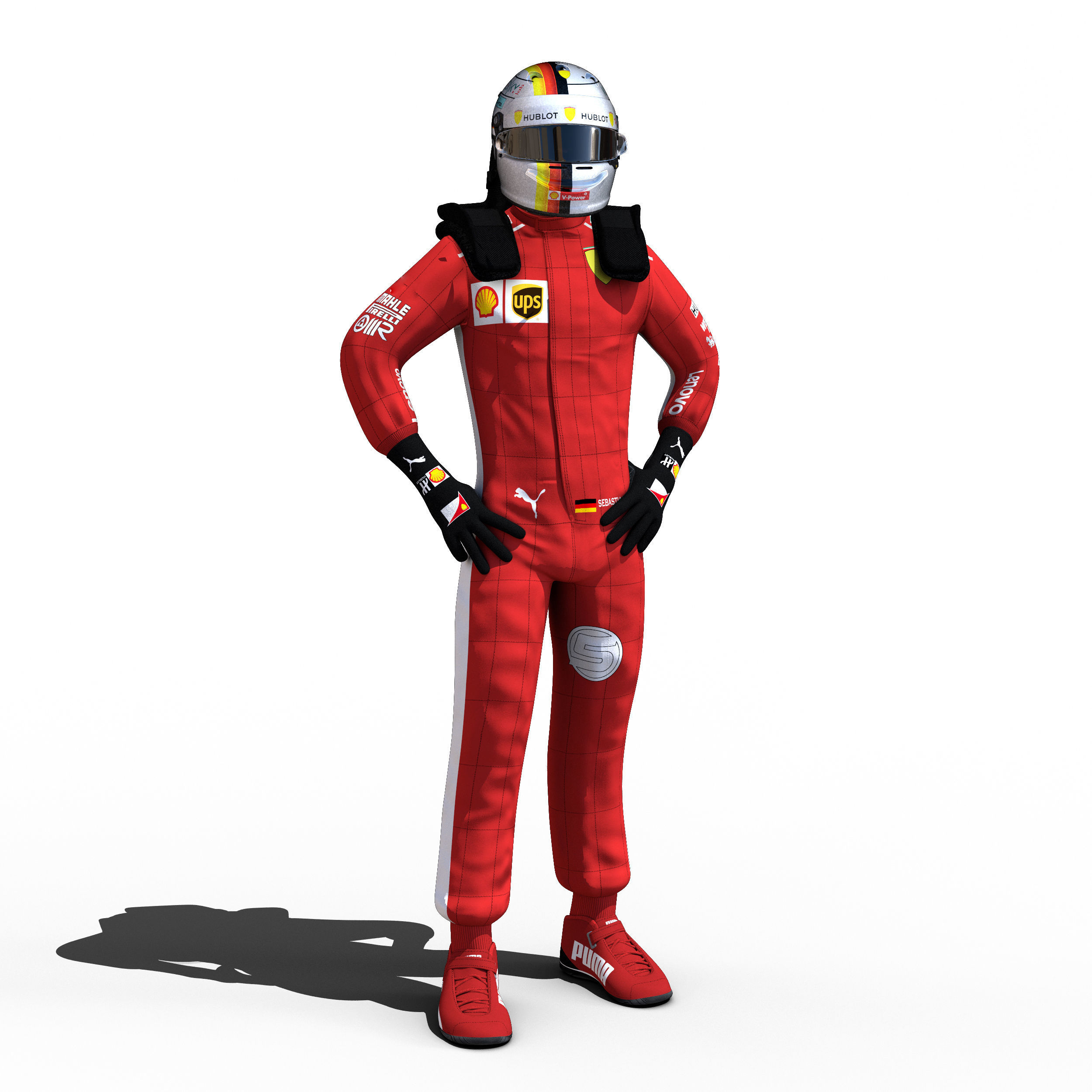 3D model Drivers 2018 Formula 1 VR / AR / low-poly rigged | CGTrader