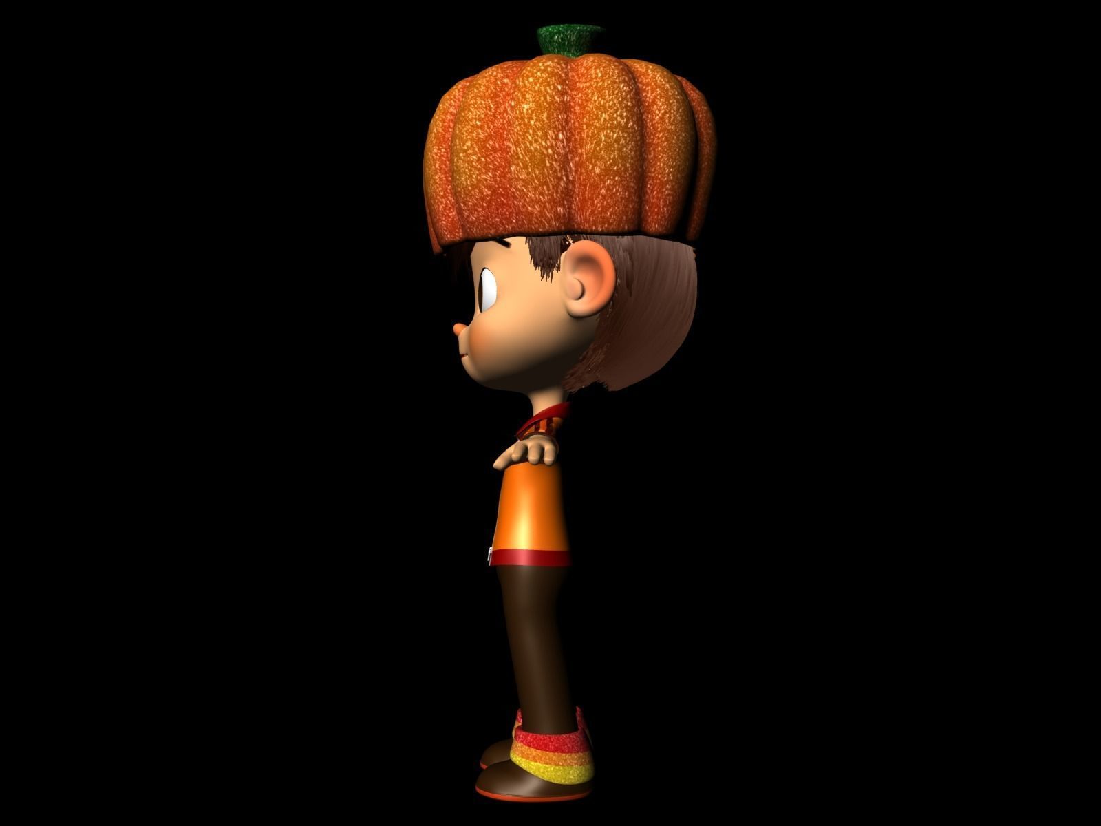 Gloyd Orangeboar free 3D model rigged | CGTrader