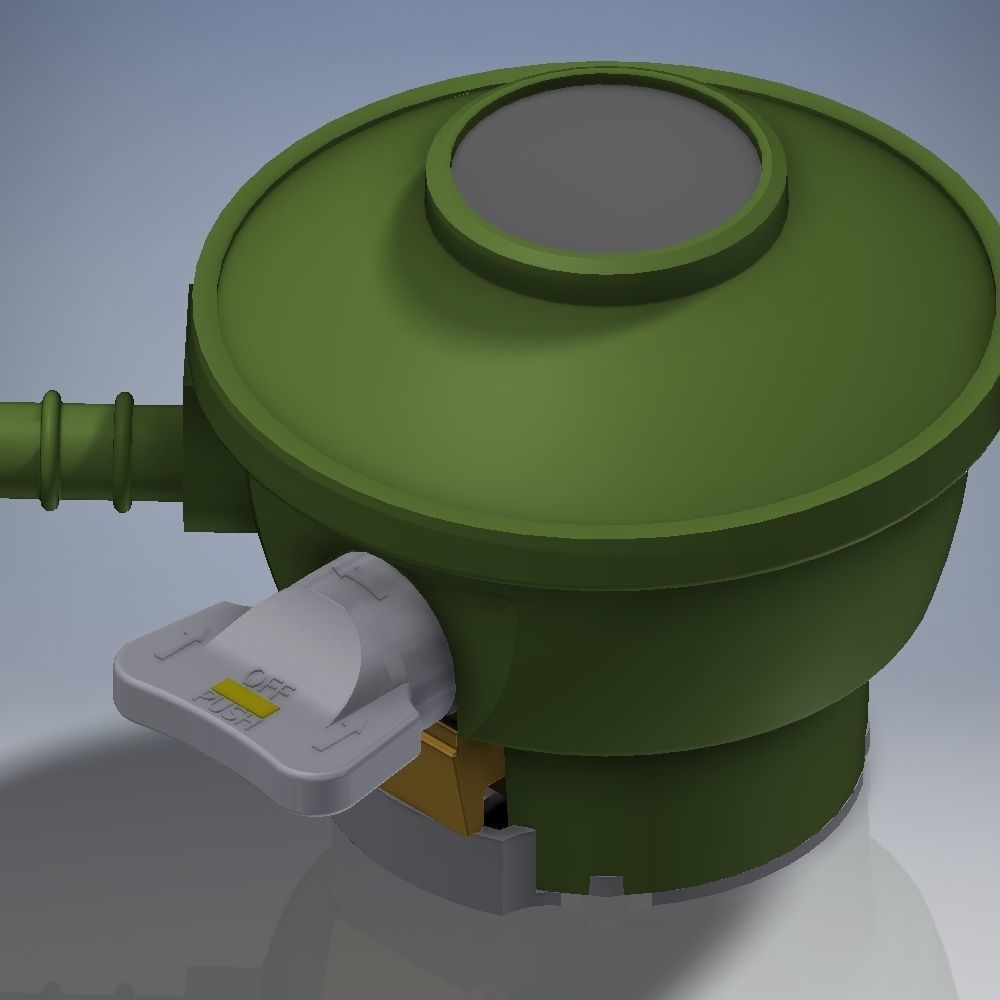 Regulator metal device with handle 3D model | CGTrader