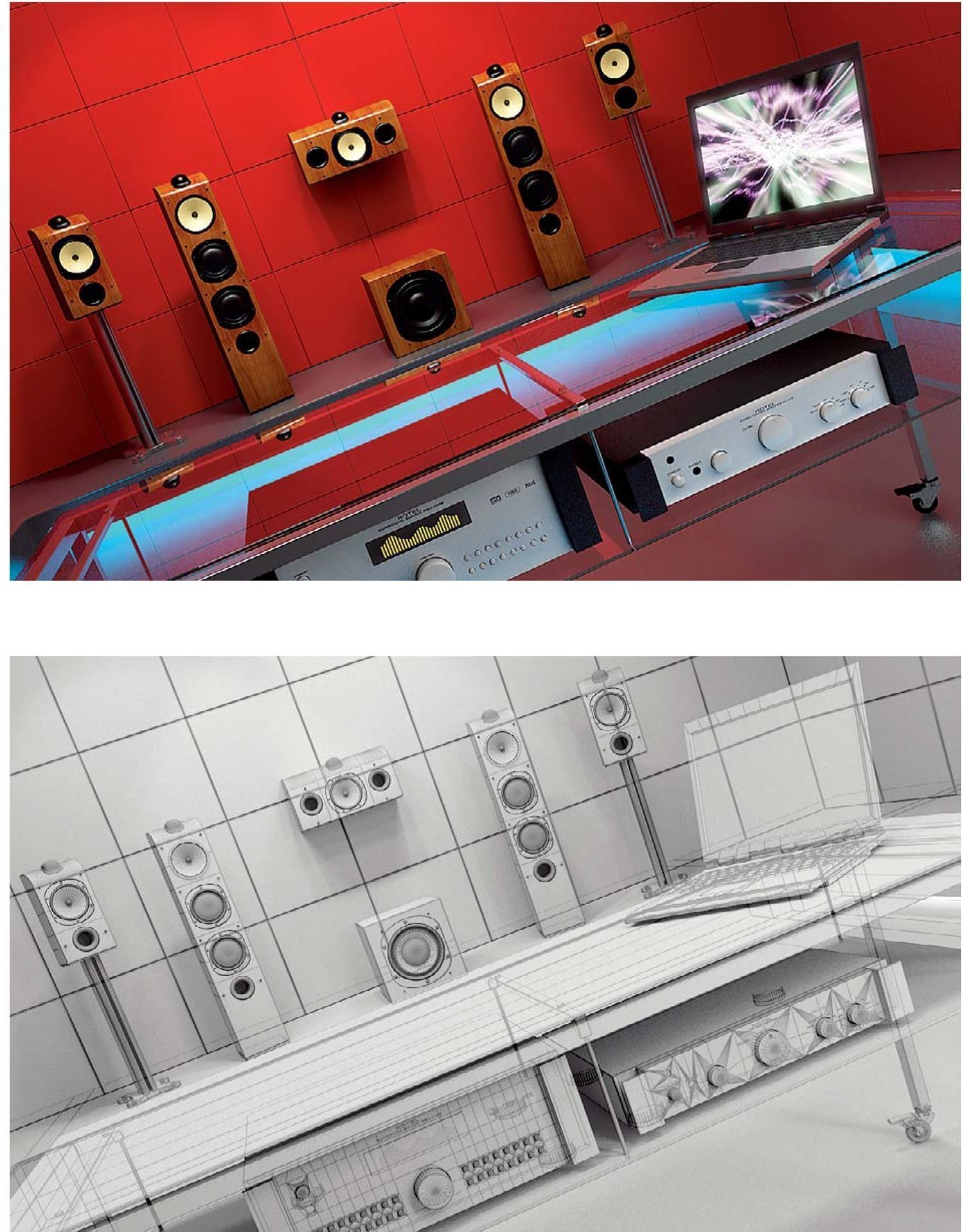 sound studio 3D model | CGTrader