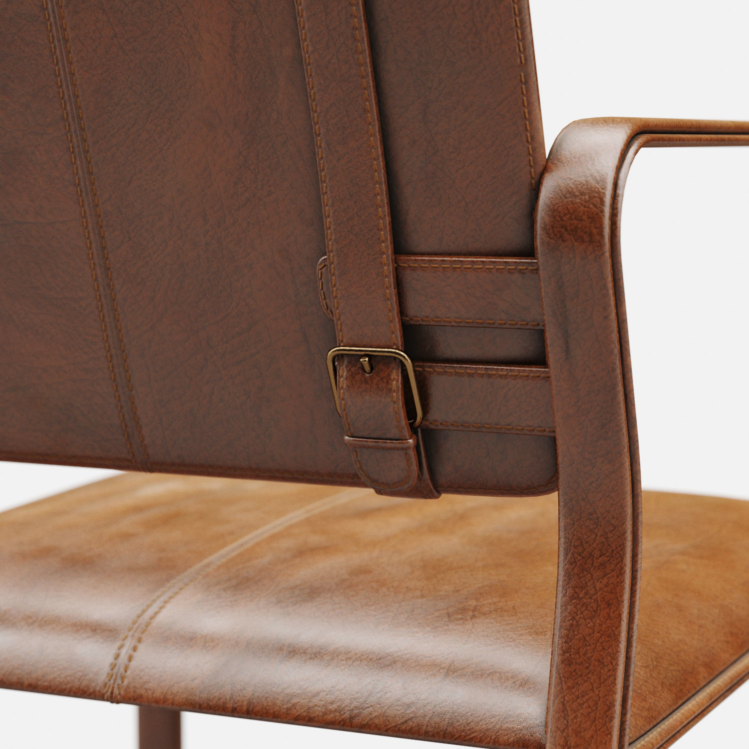 Buckle Desk Chair 3D model | CGTrader